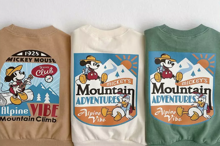Mickey Mountain Adventure Crewneck – Good Morning Baby